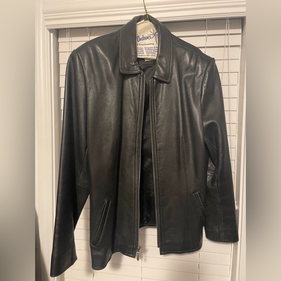 Lord & Taylor | Jackets & Coats | Lord Taylor Black Leather Jacket ...